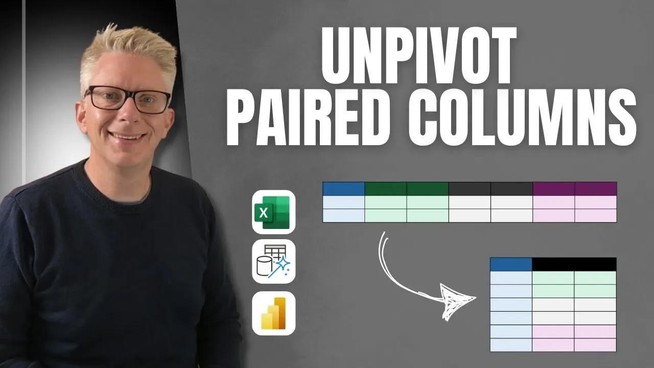 How to Unpivot Paired Columns in Excel & Power BI with Power Query ...
