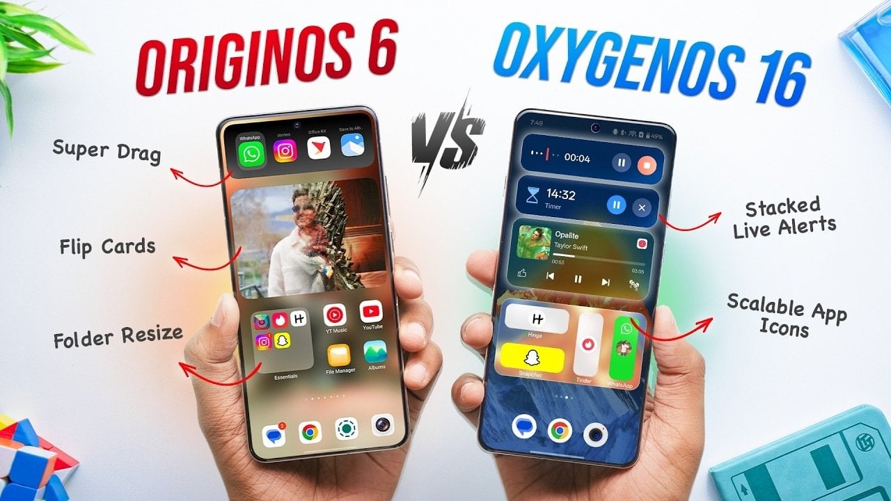 Oxygen OS 16 vs Origin OS 6: Full Comparison - Geeky Gadgets