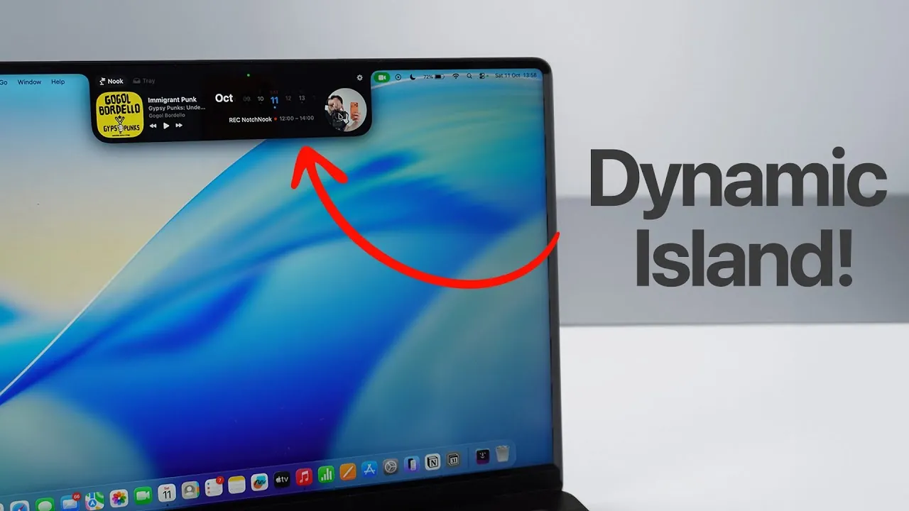 How to Add a DYNAMIC ISLAND to your Mac - Geeky Gadgets