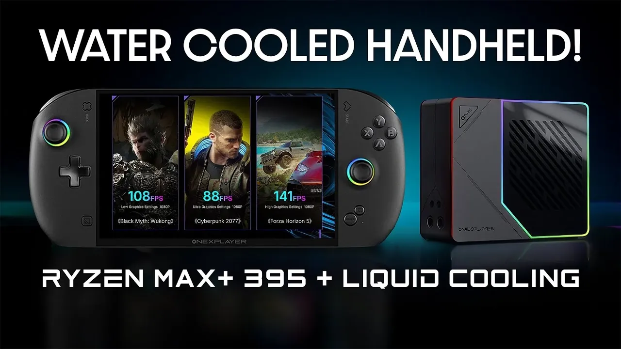 ONEXFLY APEX Water Cooled Handheld Games Console Review - Geeky Gadgets