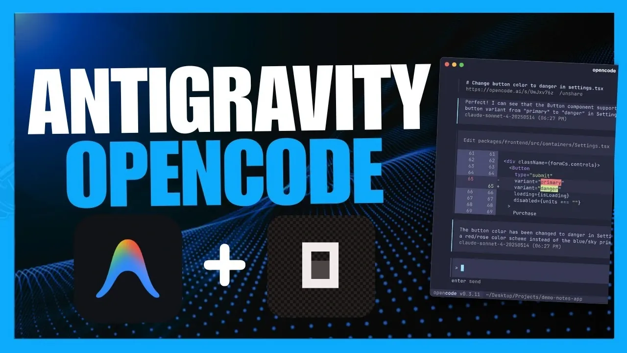 OpenCode & Antigravity for a Faster AI Coding Workflow - Geeky Gadgets