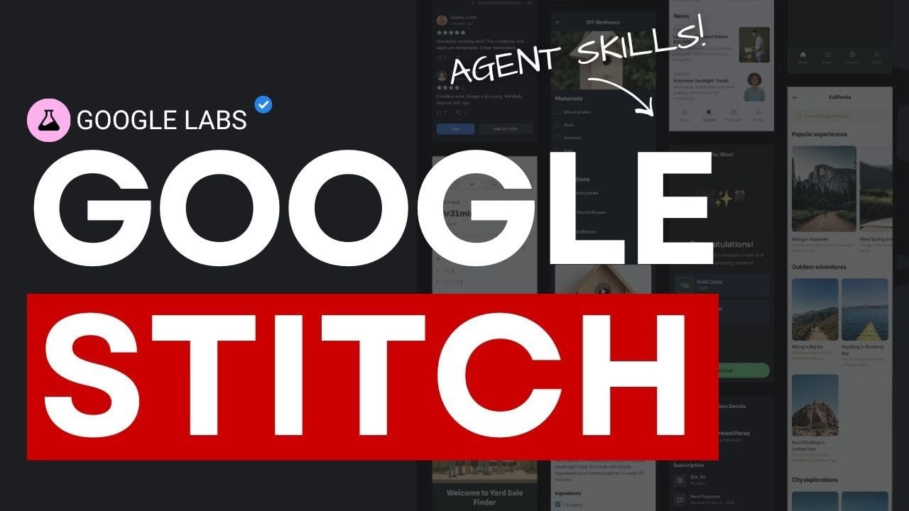 Google Stitch Update : MCP Server, Agent Skills, and CLI Support ...