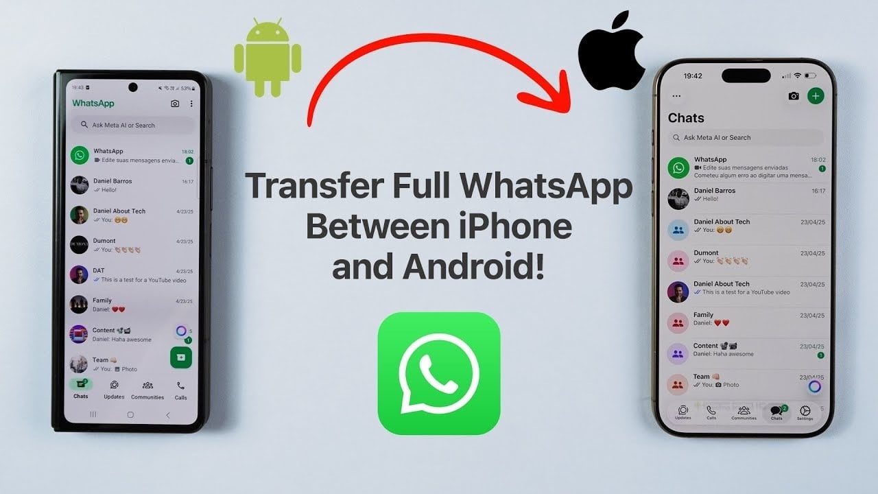 Move WhatsApp Data Between iPhone and Android - Geeky Gadgets