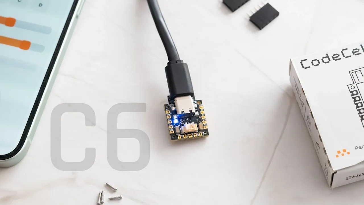 CodeCell C6 ESP32 Board: 8 MB Flash, Wi-Fi 6, Zigbee, Bluetooth 5 - Geeky Gadgets