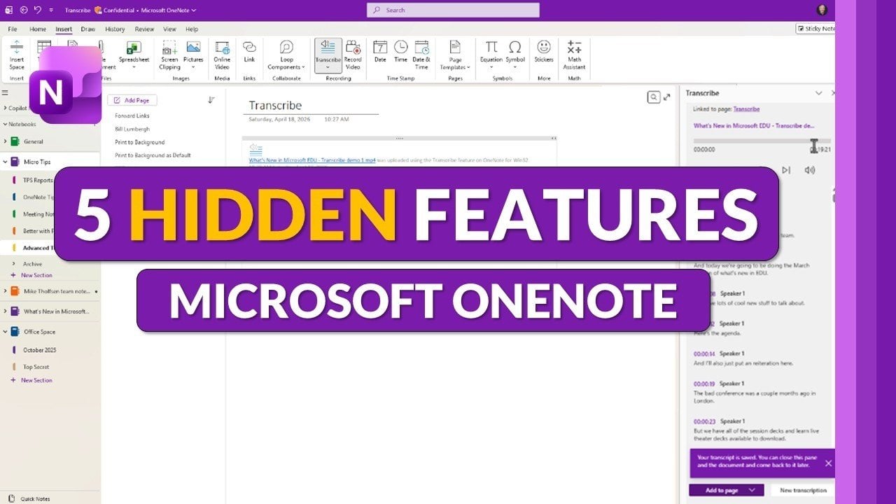 Top 5 Hidden Microsoft OneNote Features for Productivity - Geeky Gadgets
